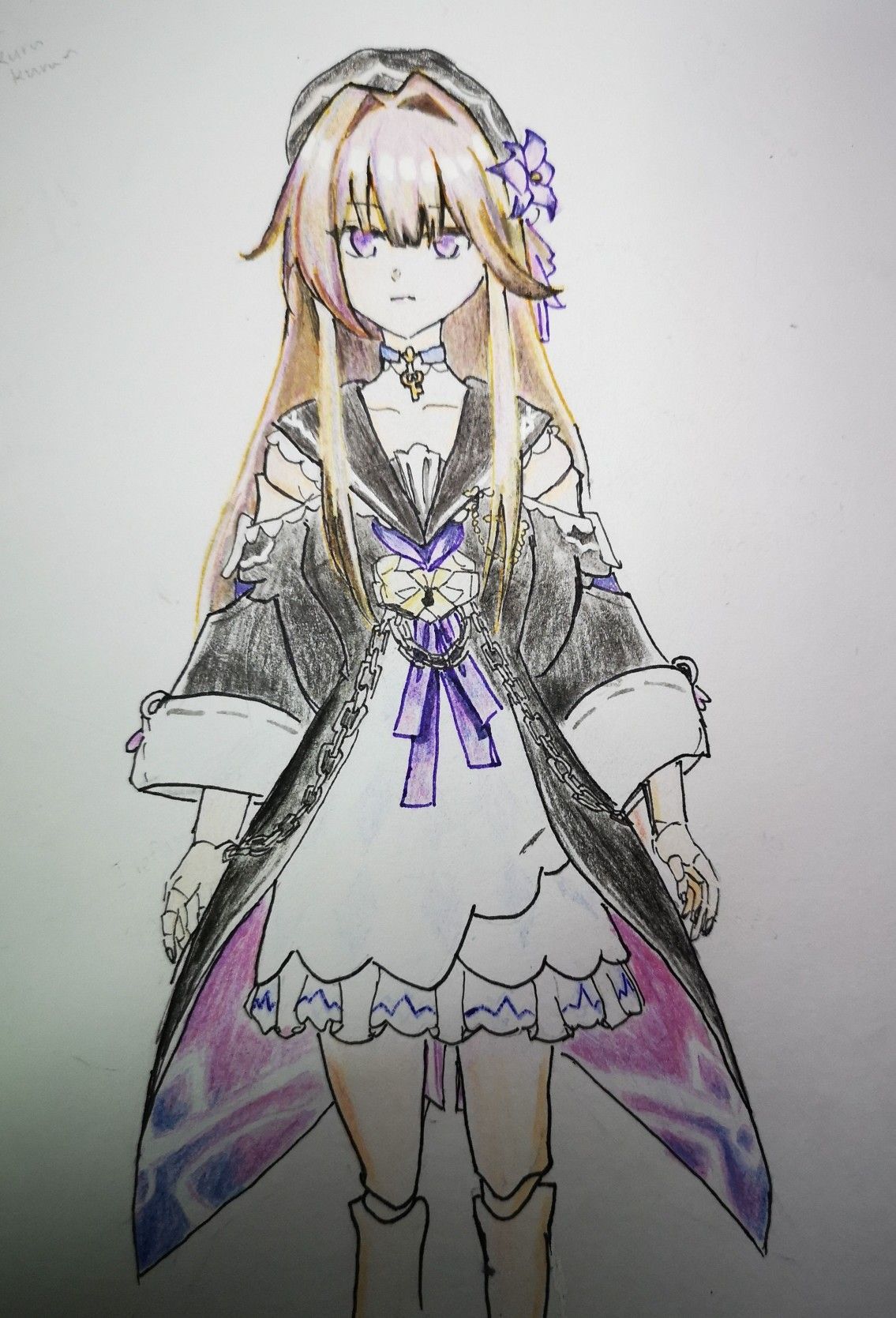 I drew Herta! (the reference I'll use for future Herta drawings) Honkai ...