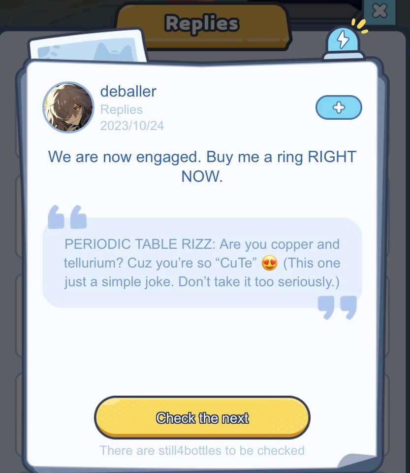 Chemistry rizz 😏🧪 | HoYoLAB