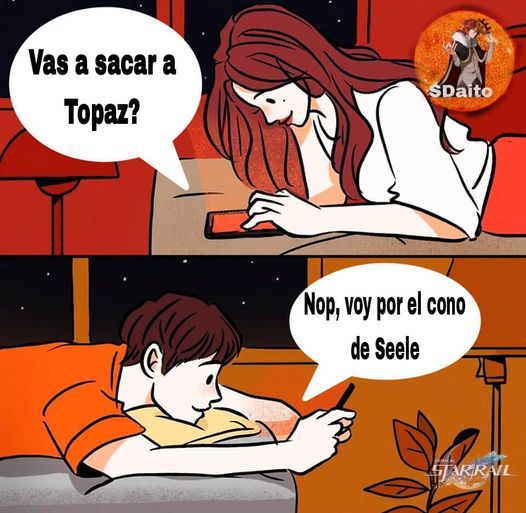 Meme "Topaz o el cono de Seele?" Honkai: Star Rail | HoYoLAB