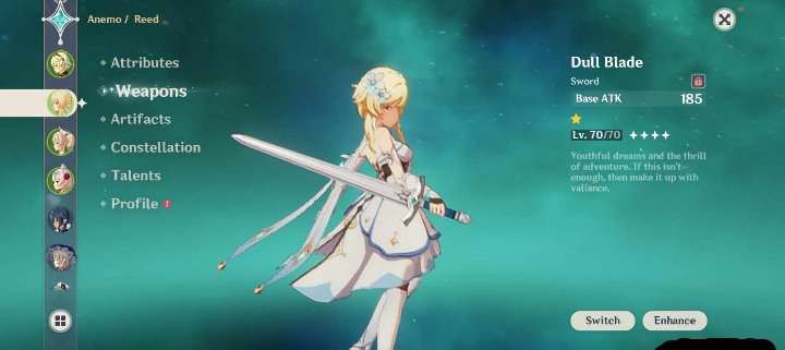 The greatest teyvat sword : Dull Blade Genshin Impact | HoYoLAB