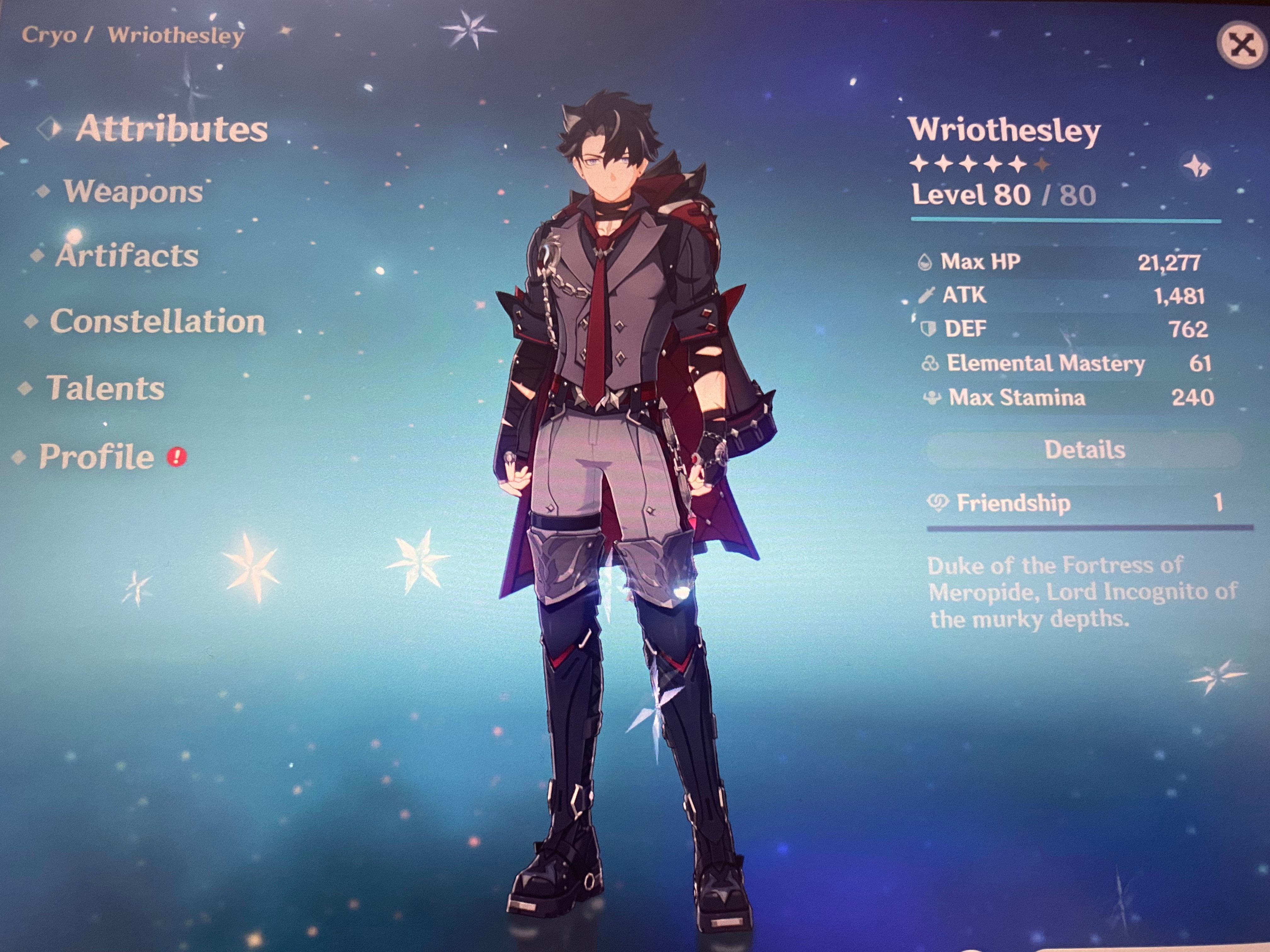 help with wriothesly build Genshin Impact | HoYoLAB