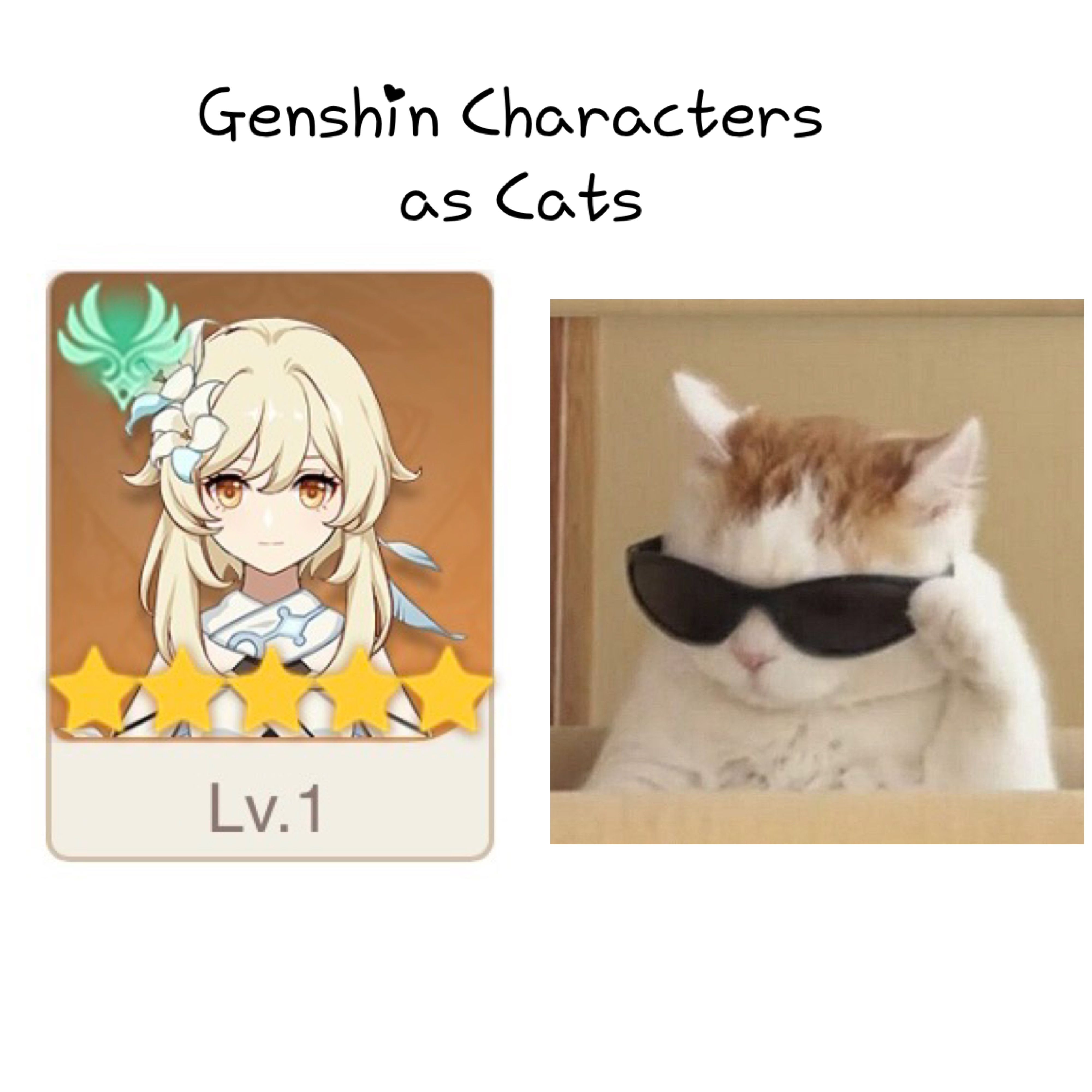 Characters as cats🐈 Genshin Impact | HoYoLAB