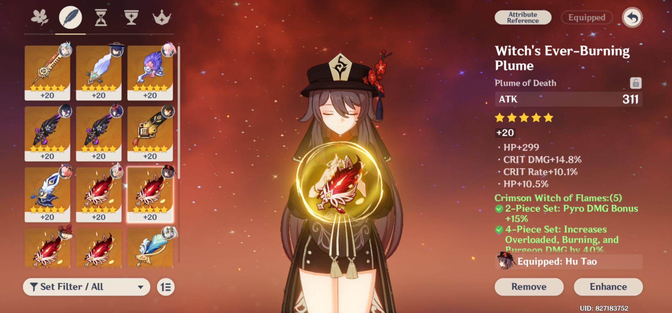 Hu Tao's Crimson Flame Genshin Impact | HoYoLAB