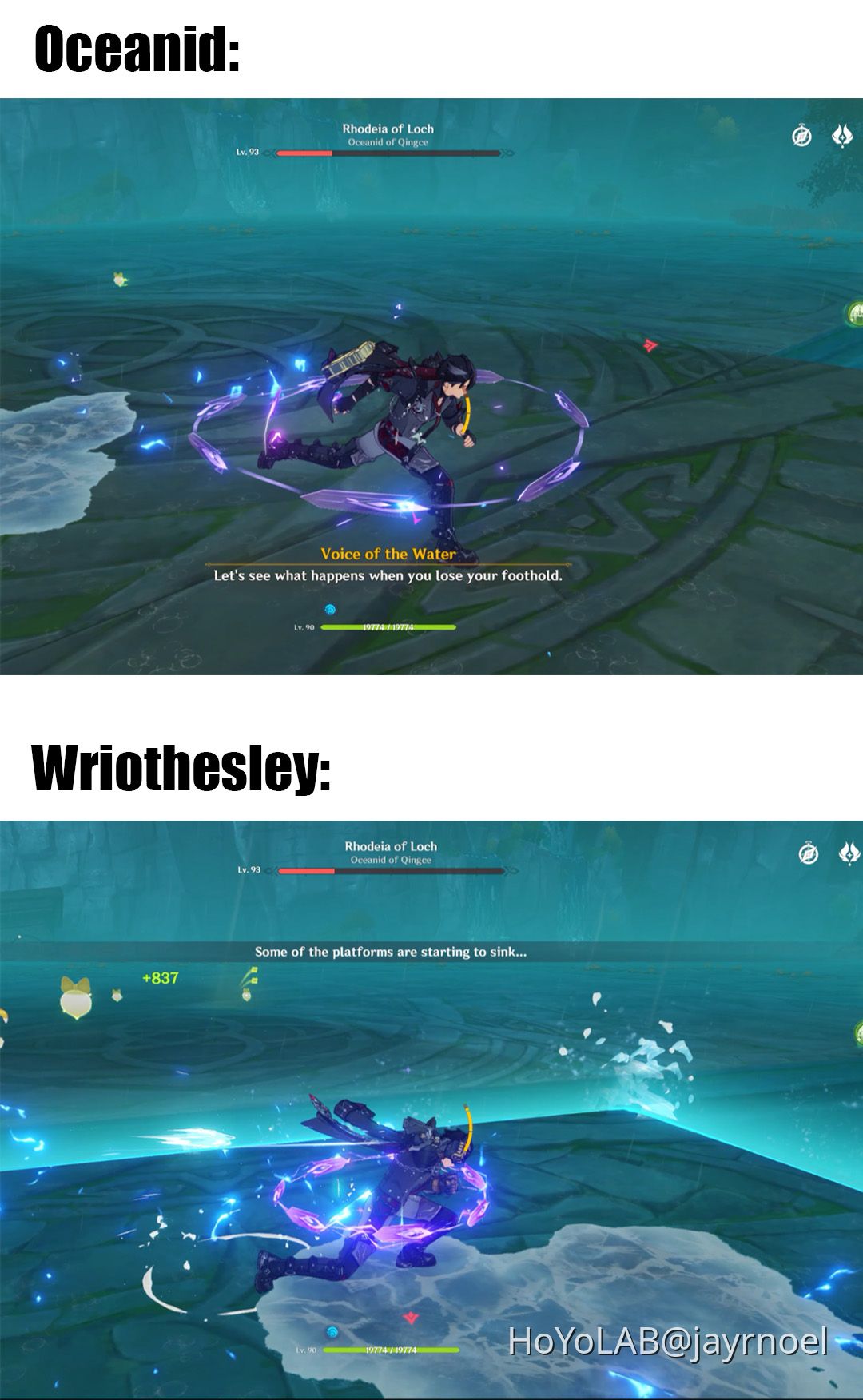 Wriothesley vs Oceanid Genshin Impact | HoYoLAB