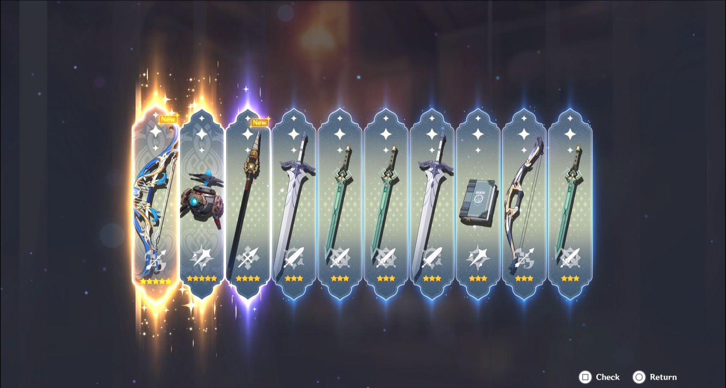 Luckiest I’ve been on weapon banner. Genshin Impact | HoYoLAB