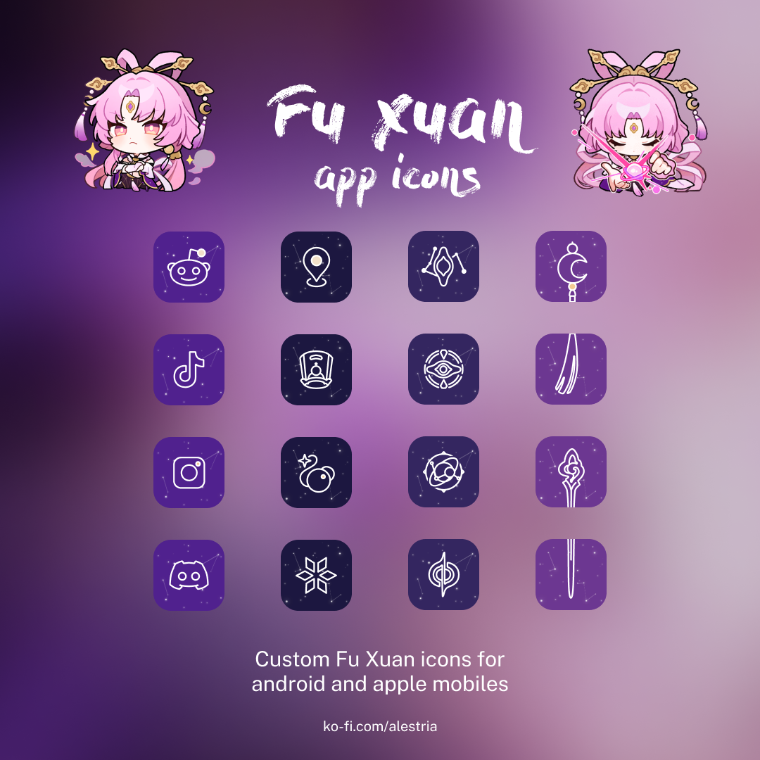 Custom Fu Xuan app icons Honkai: Star Rail | HoYoLAB