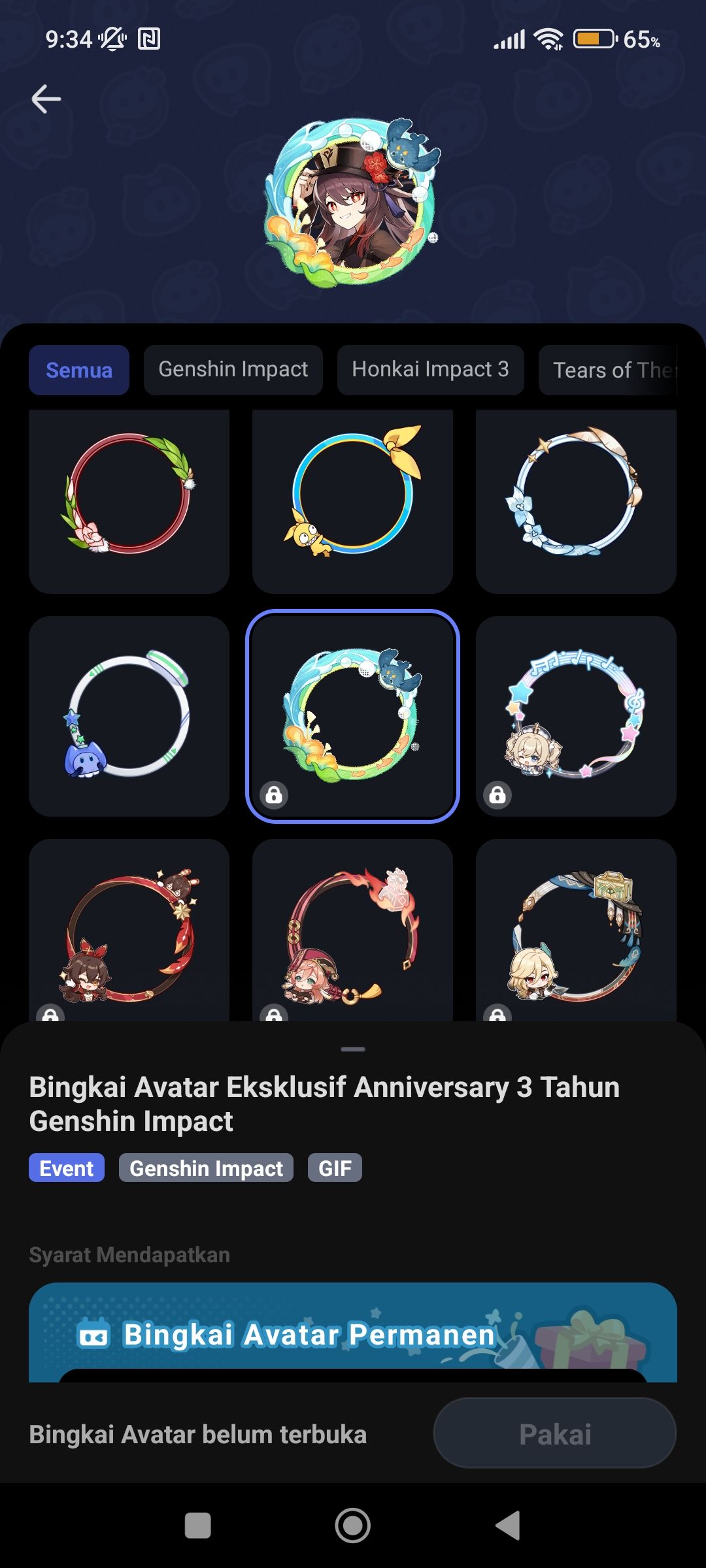 Bingkai Avatar Fontaine Genshin Impact | HoYoLAB