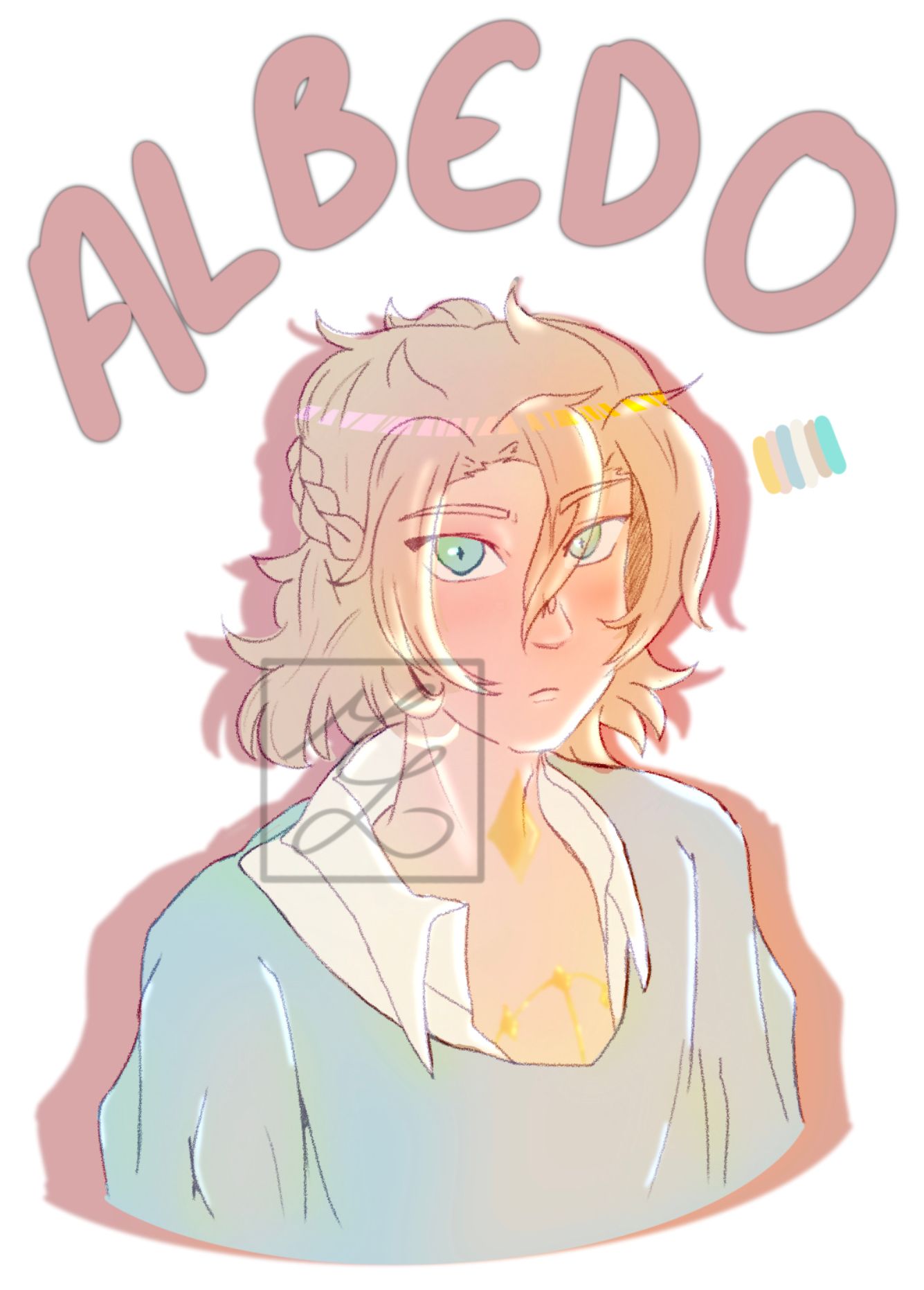 Albedo Modern AU Fanart! (pt 2) Genshin Impact | HoYoLAB