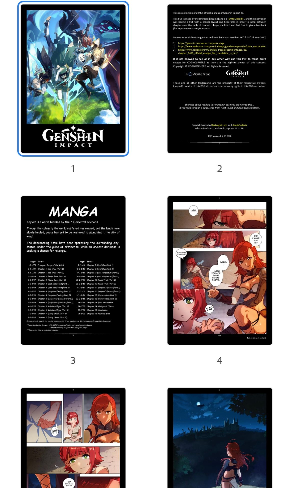Genshin Impact - Official Manga (PDF) Genshin Impact | HoYoLAB