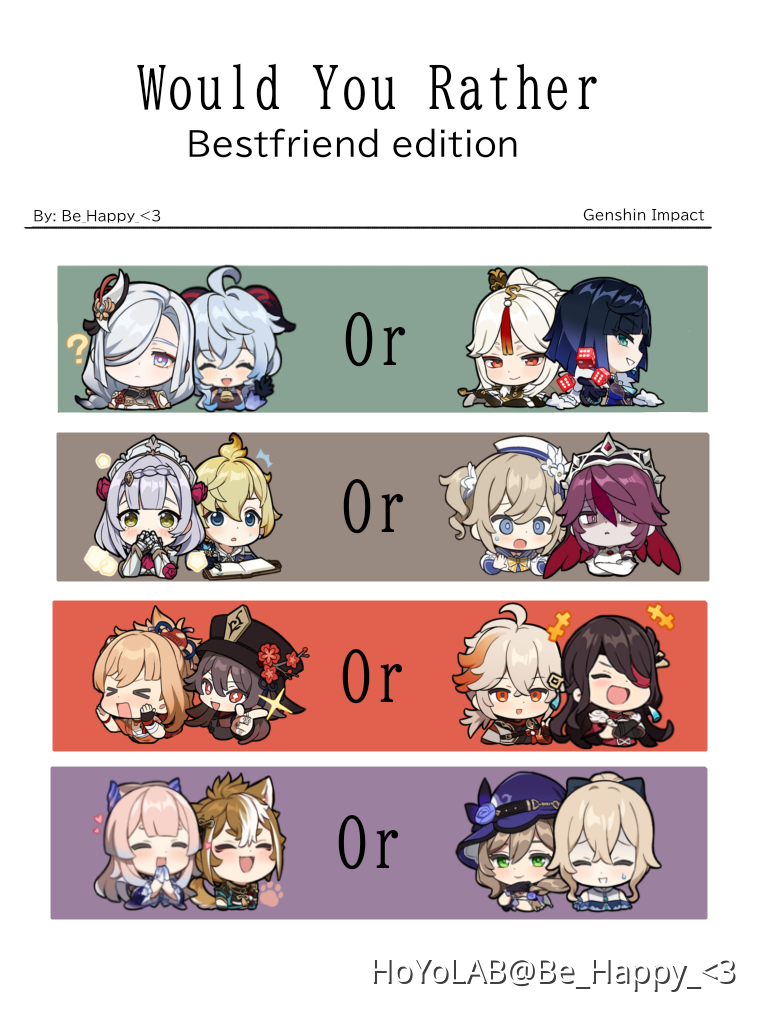 New template made by me! Genshin Impact | HoYoLAB