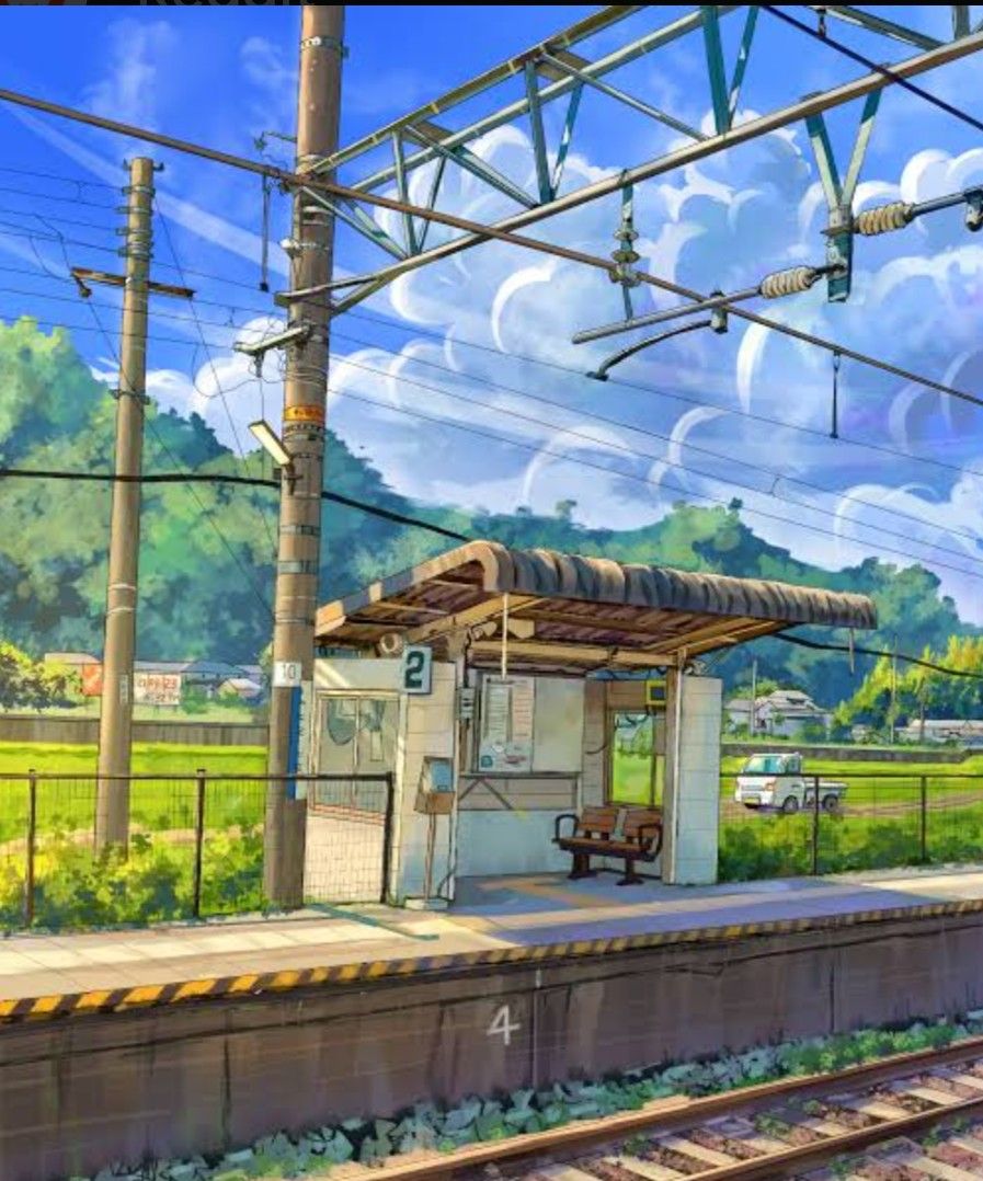 Anime railway station | HoYoLAB