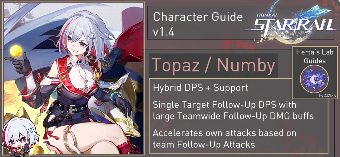 Topaz & Numby Character Guide // StarRail1.4 // Herta's Lab Honkai: Star Rail | HoYoLAB