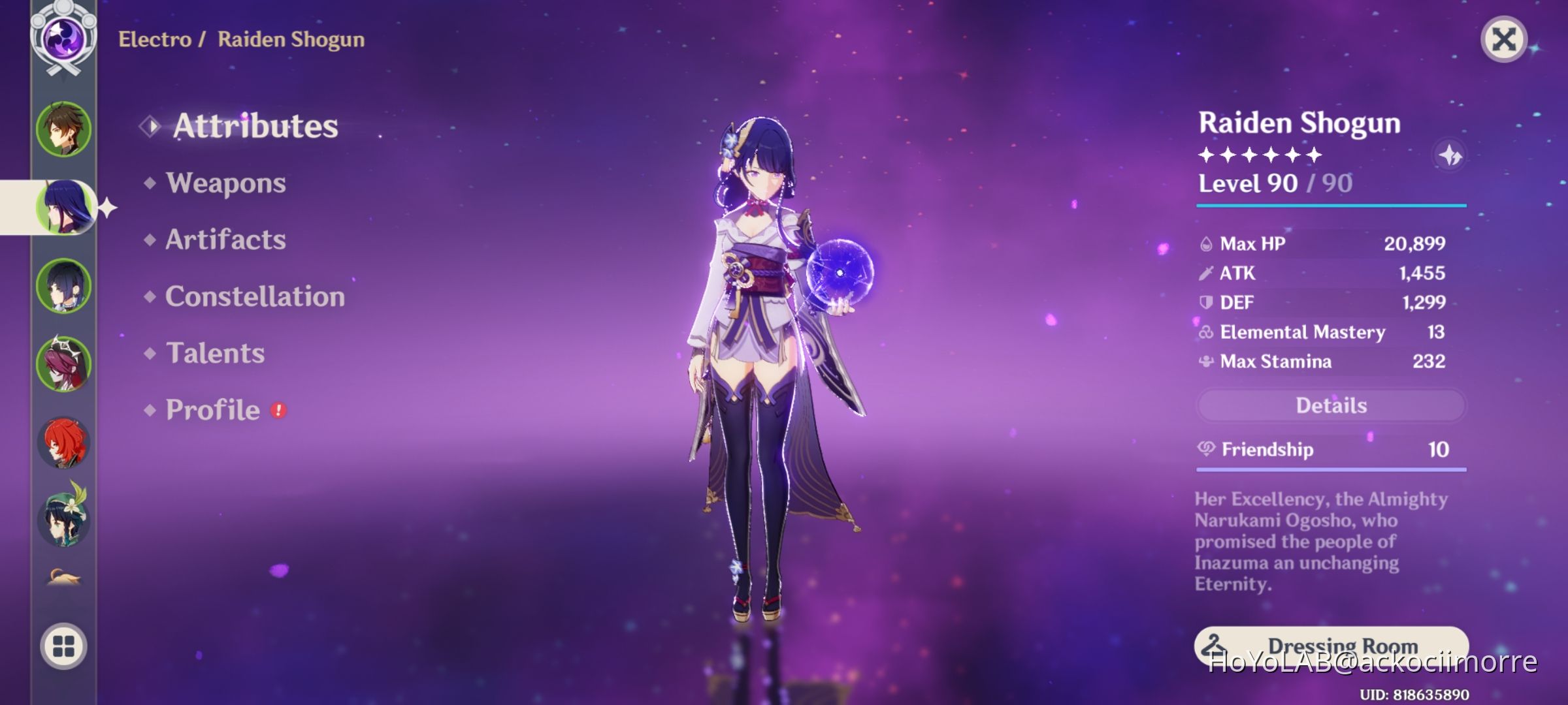 Raiden shogun, (please help me to build this lady) Genshin Impact | HoYoLAB