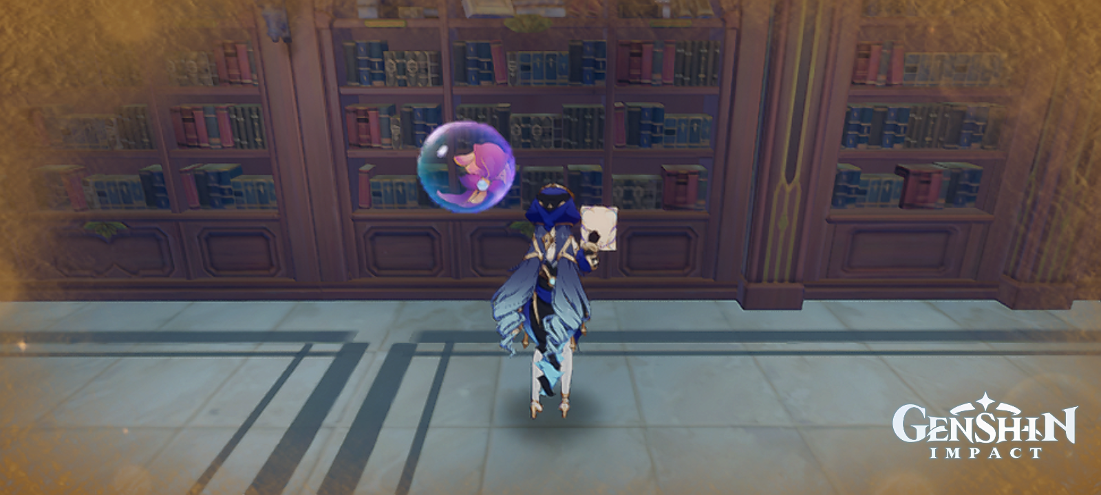 How to sleep and study in the library, at the same time? Genshin Impact ...