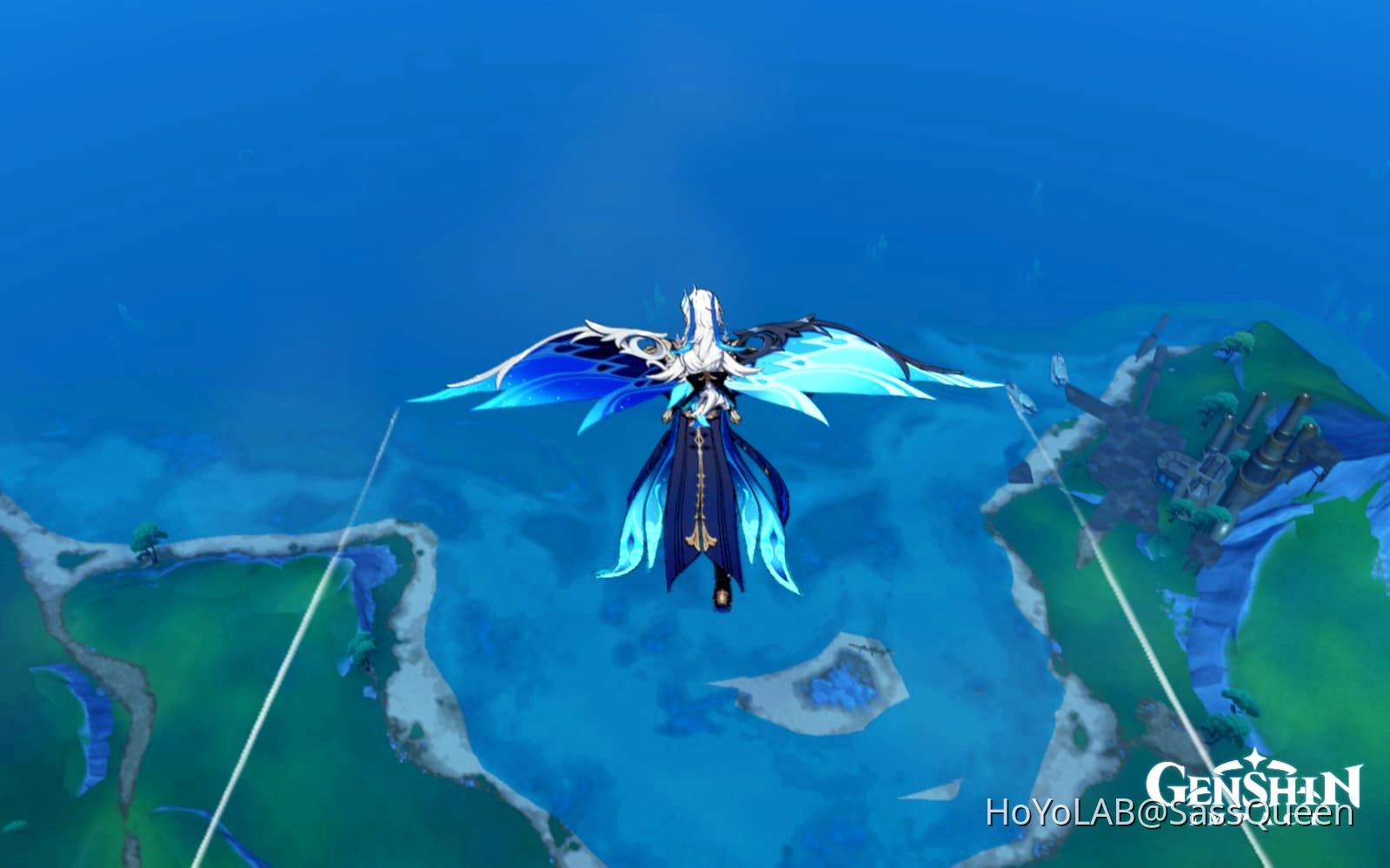 Just Neuvillette looking majestic with this new wind glider.. Genshin Impact | HoYoLAB