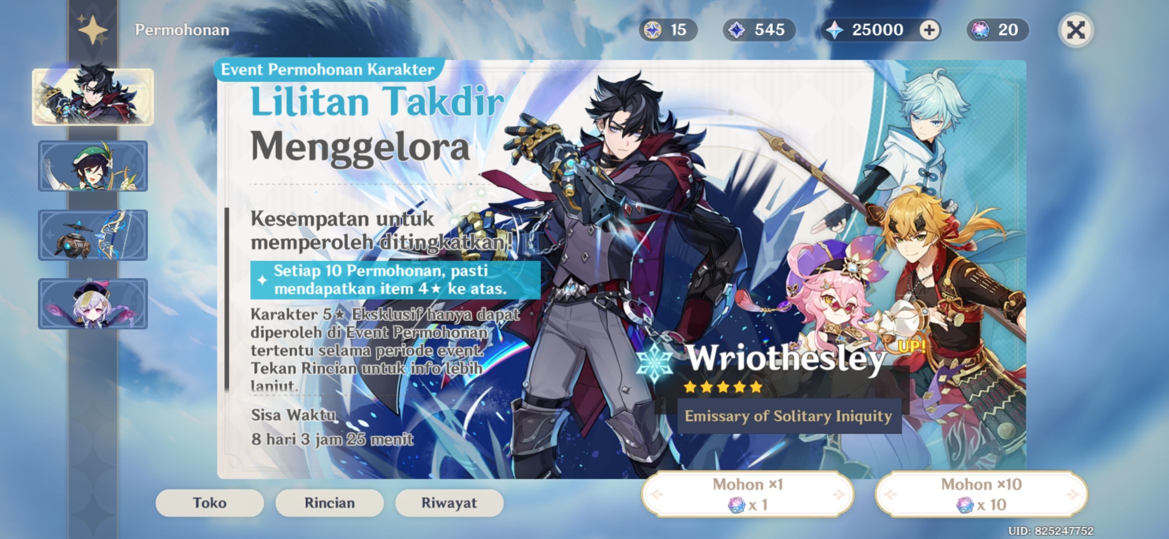 8 Hari Lagi Menuju Banner Hydro Archon Genshin Impact | HoYoLAB