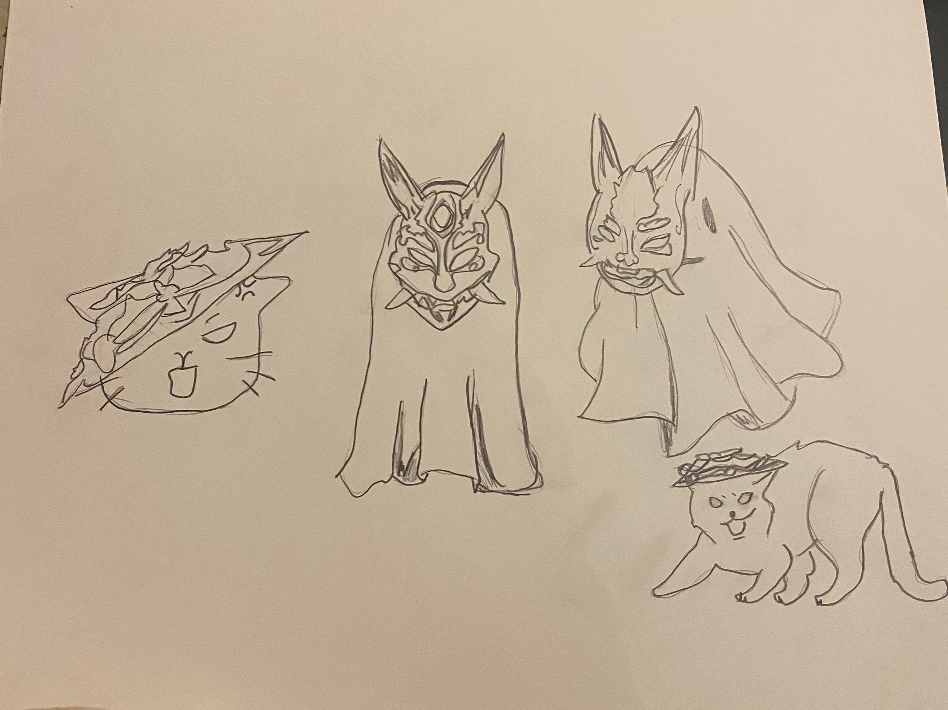 Decided to draw smth since its abt to be halloween Genshin Impact | HoYoLAB