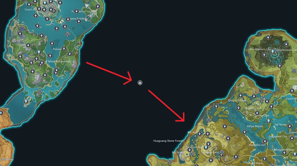 4.1 Fontaine Progress... 65% Map, all the chests, all the Hydroculi ...