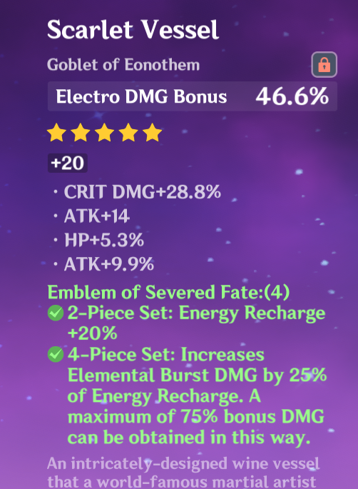 finally got a good emblem electro goblet today??! Genshin Impact | HoYoLAB