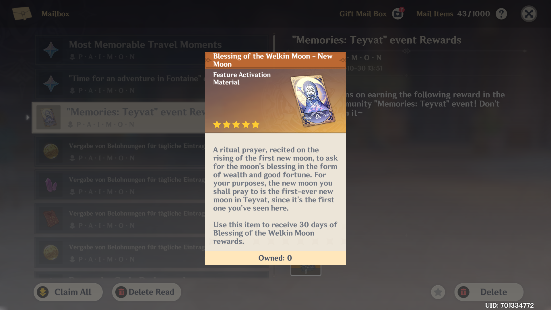 Event rewards! Genshin Impact | HoYoLAB