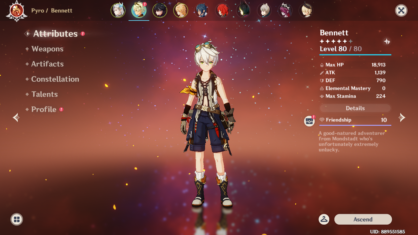 Friendship with BENjamin KenNETH Genshin Impact | HoYoLAB