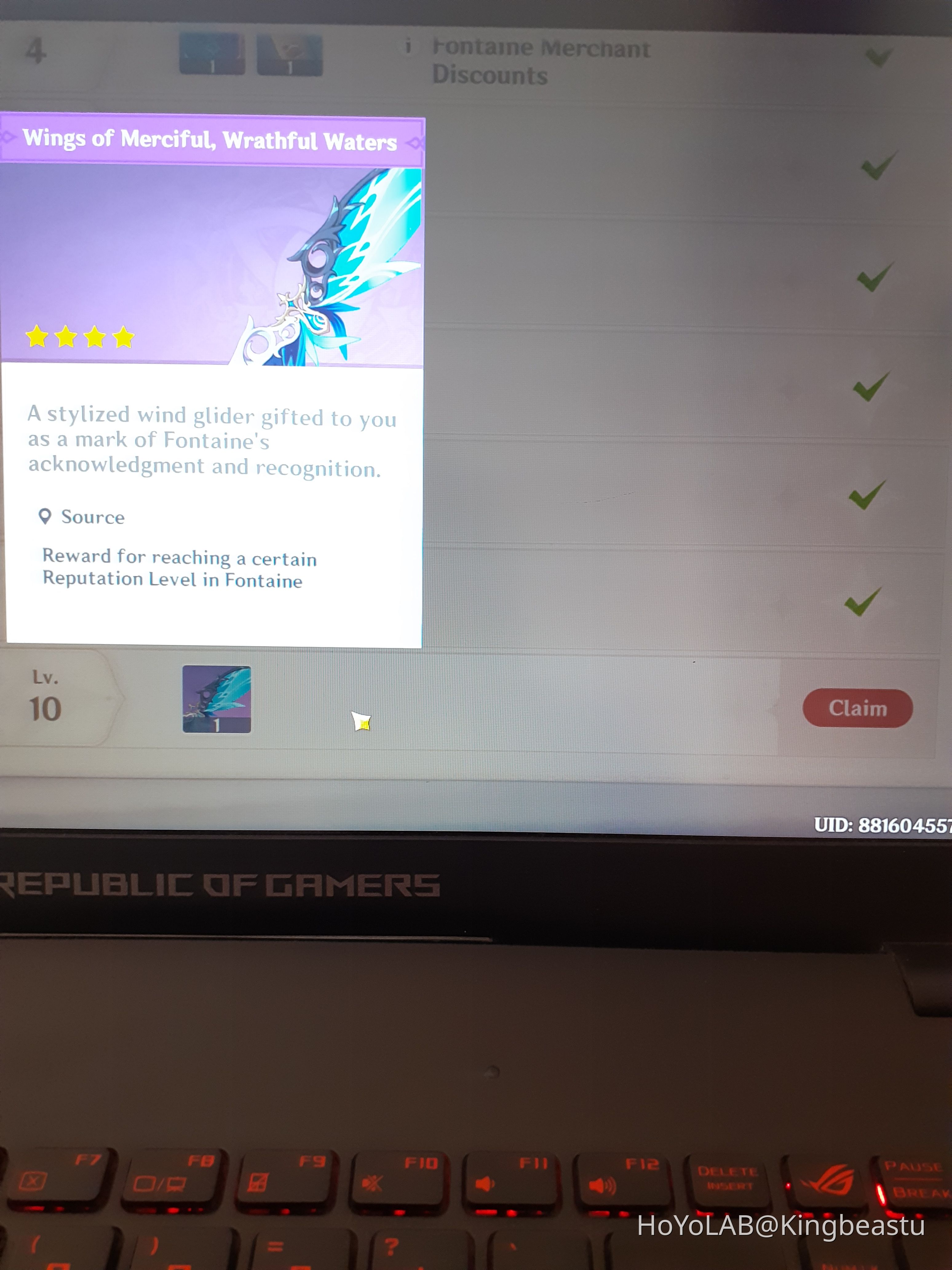 Fontaine Reputation 10 (Maxed) Genshin Impact | HoYoLAB