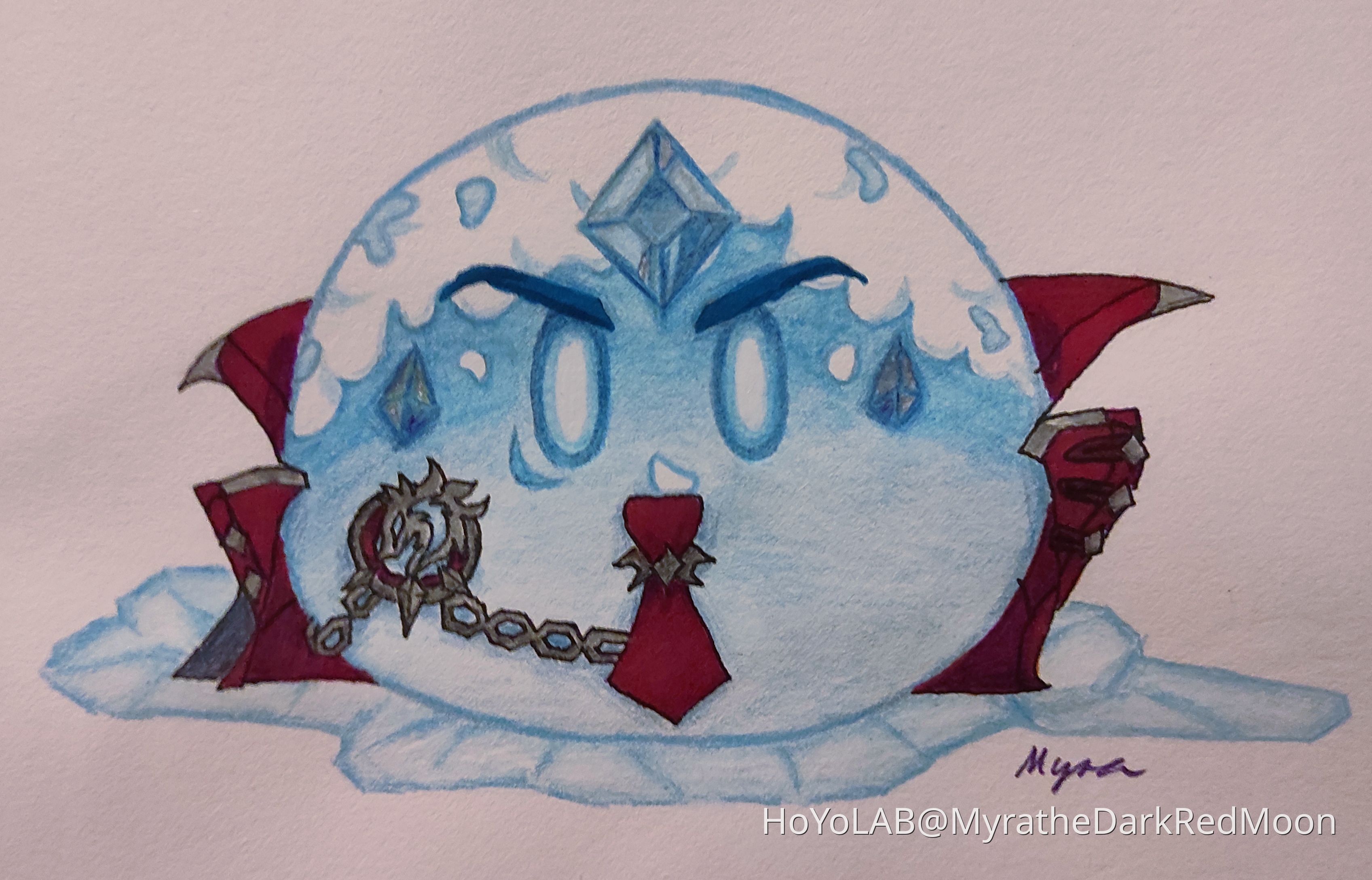 Cryo slime in costume Genshin Impact | HoYoLAB