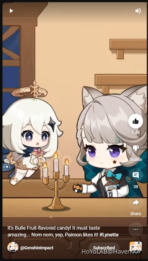 [Daily Sharing] Paimon passing 30 Primogems as thanks for candy! (valid ...