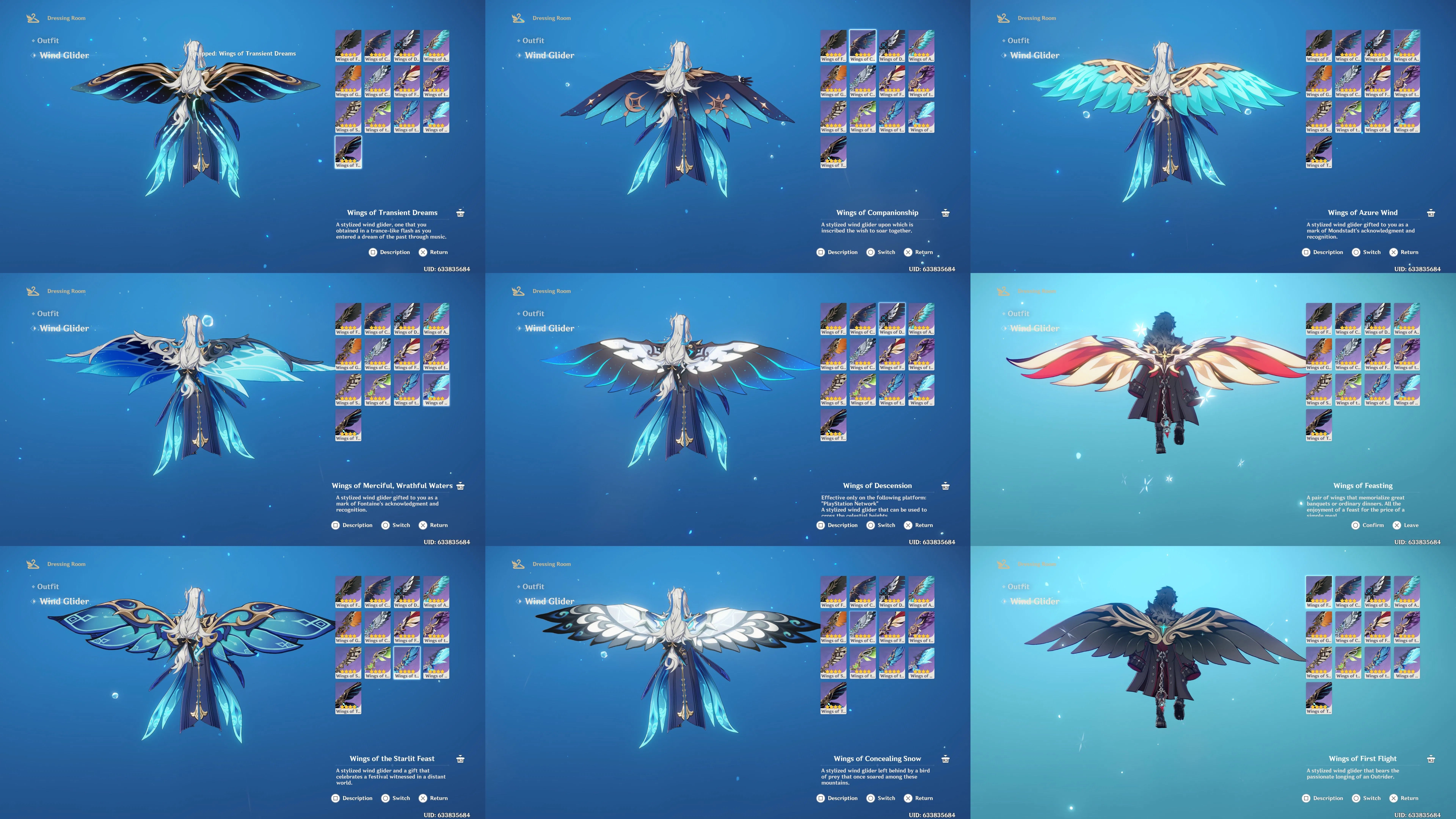 The current state of wind gliders 🪽 Genshin Impact | HoYoLAB