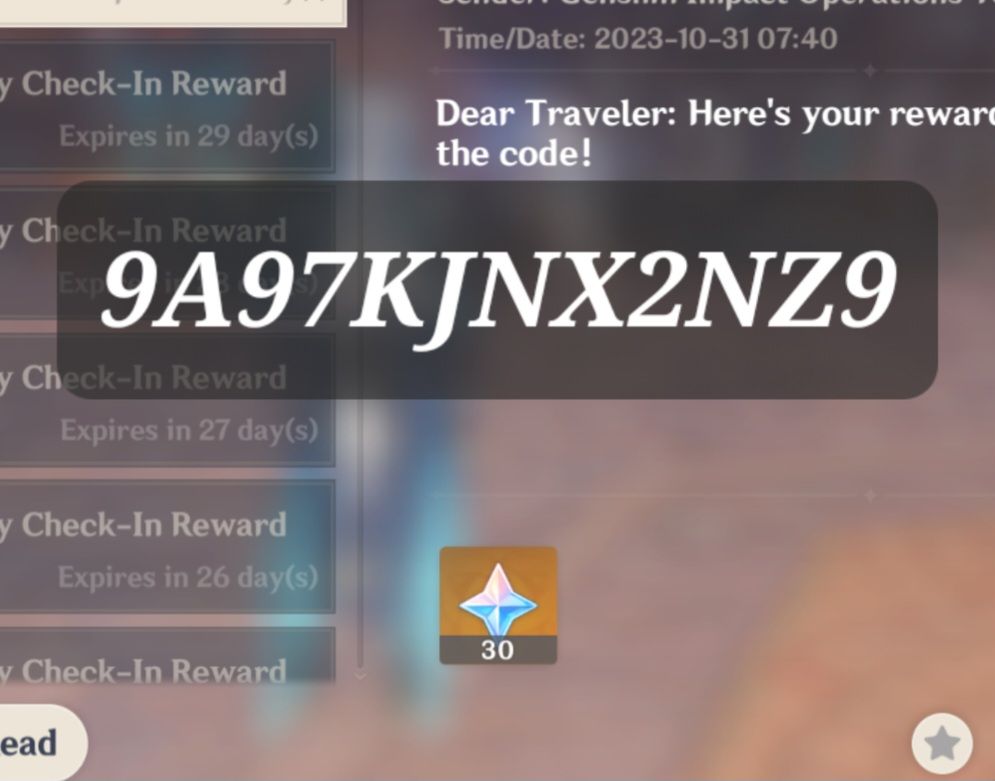 New 💠 Primogems 💠 Code Valid Until November 2nd! Genshin Impact | HoYoLAB