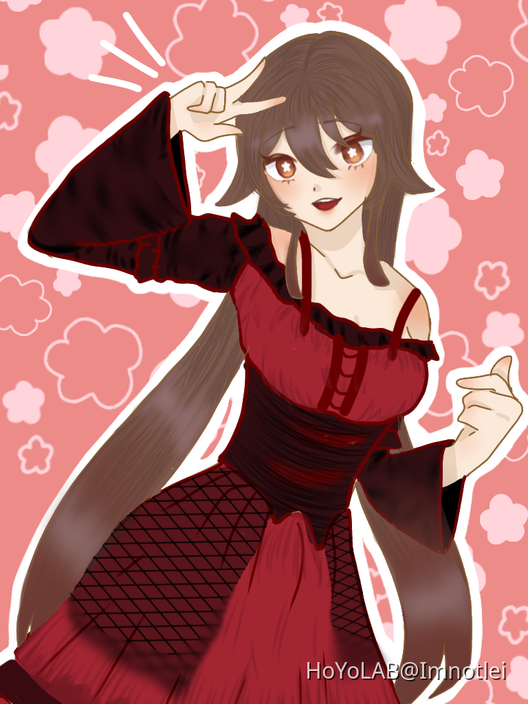 i finished drawing🔥hu tao🔥! Genshin Impact | HoYoLAB