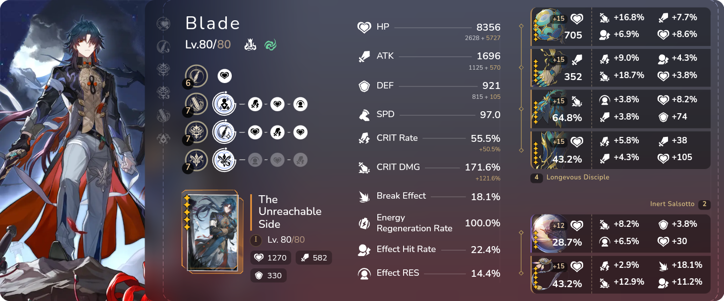 Blade Build (Need Advice) Honkai: Star Rail | HoYoLAB