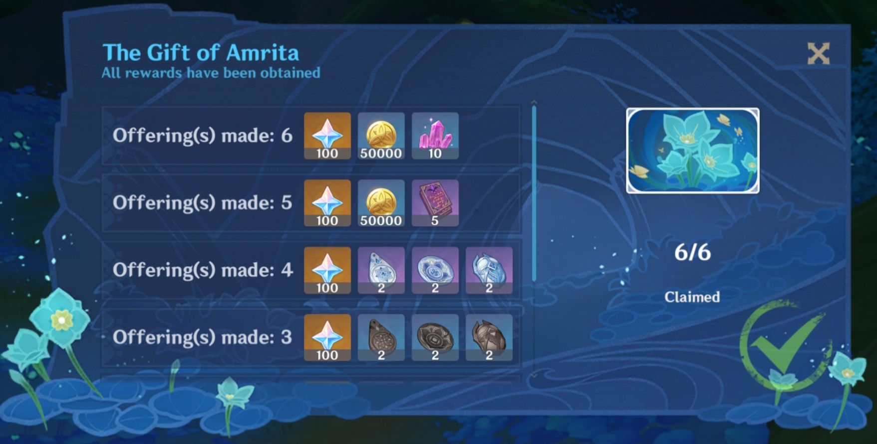 Amrita Pool Gift #600Primogems. Genshin Impact | HoYoLAB