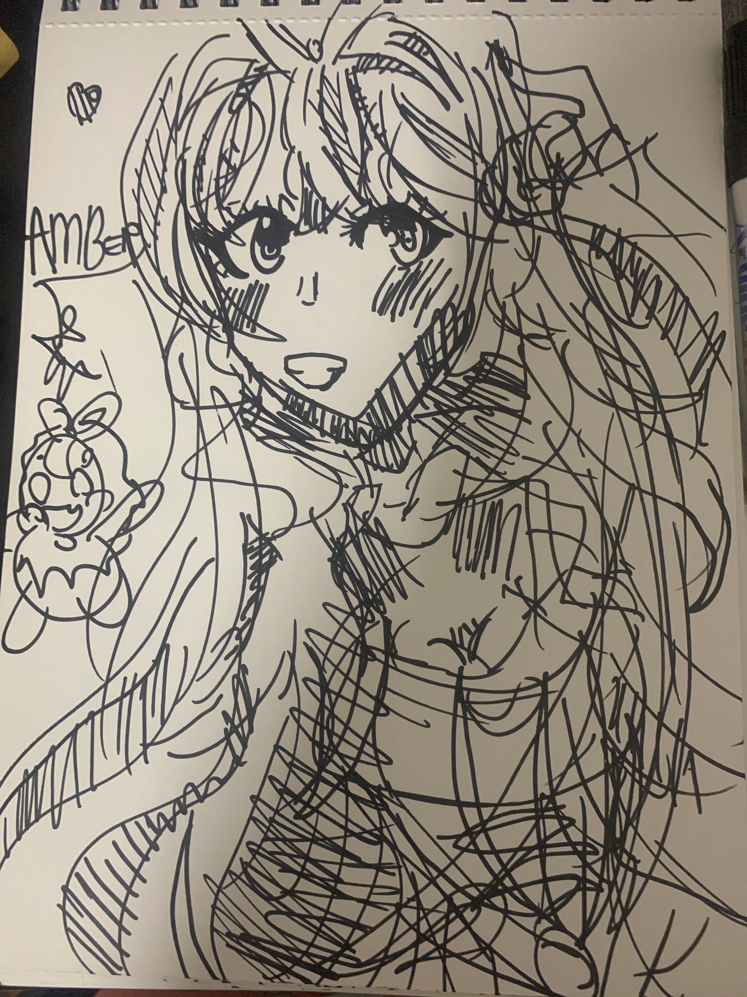 I tried too draw Amber in 2 minut🤧 Genshin Impact | HoYoLAB