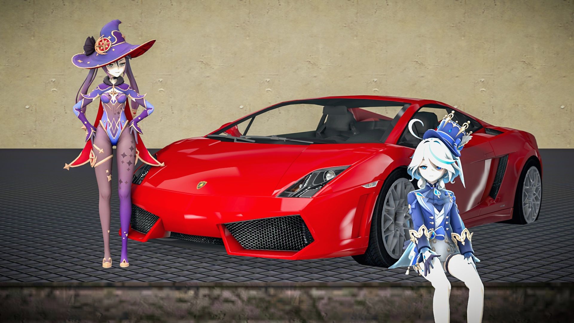 Mona's new supercar with Furina Genshin Impact | HoYoLAB