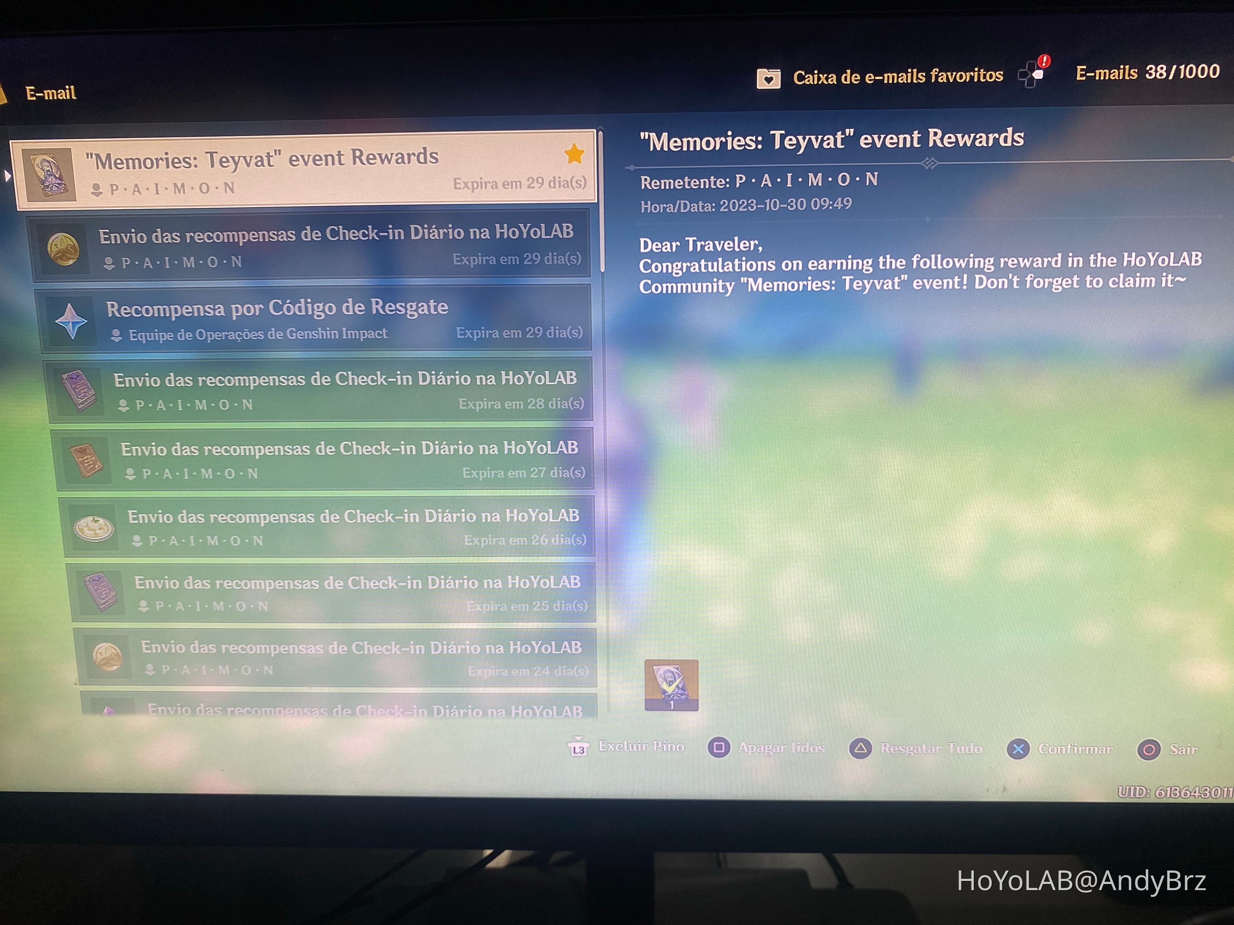 Ganhei uma benção da lua Genshin Impact | HoYoLAB