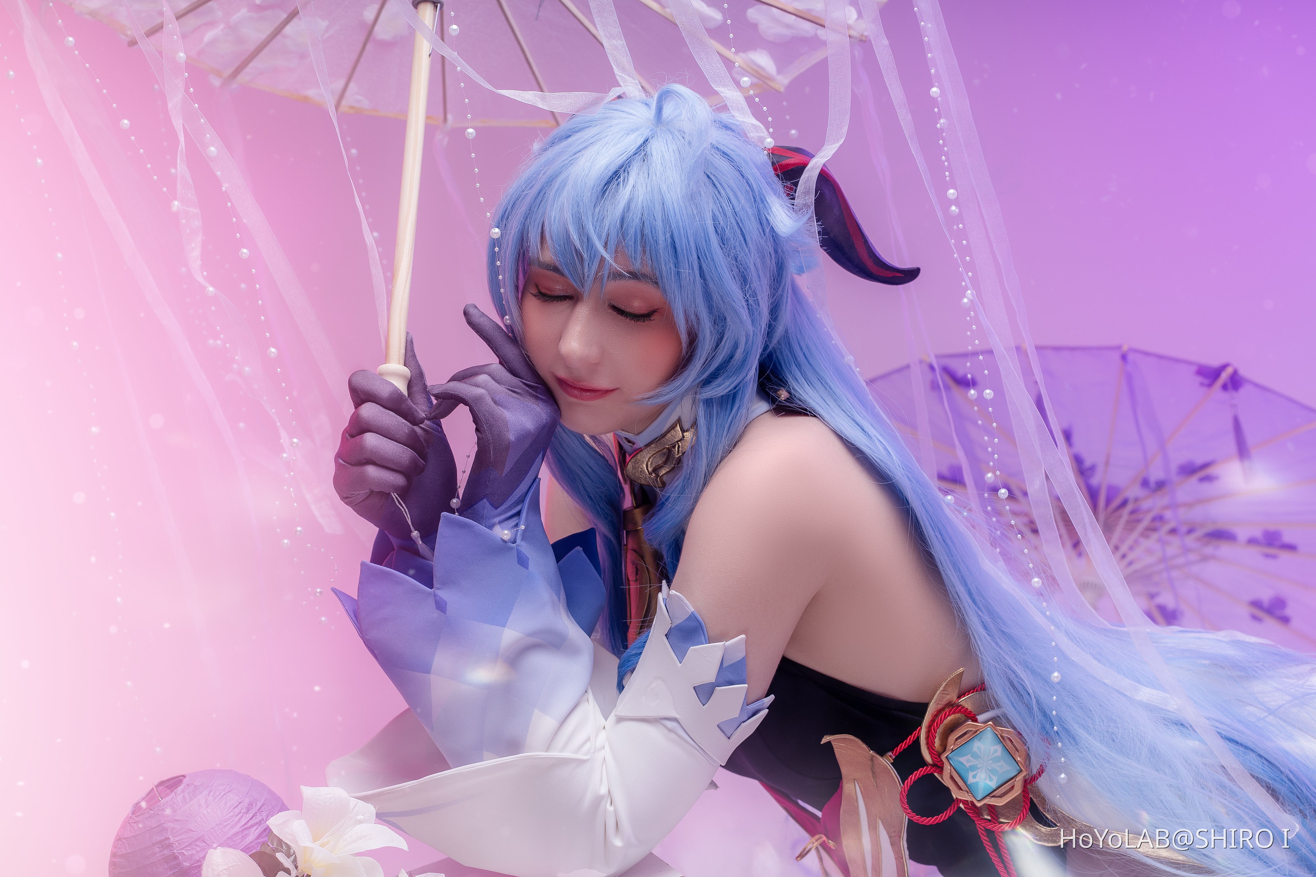 Sleeping cryo beauty Ganyu cosplay by me 💙 ️ Genshin Impact | HoYoLAB