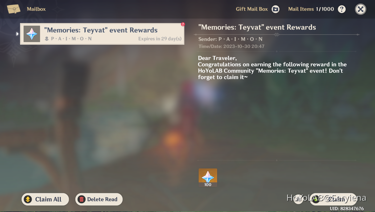 Event Rewards Genshin Impact | HoYoLAB