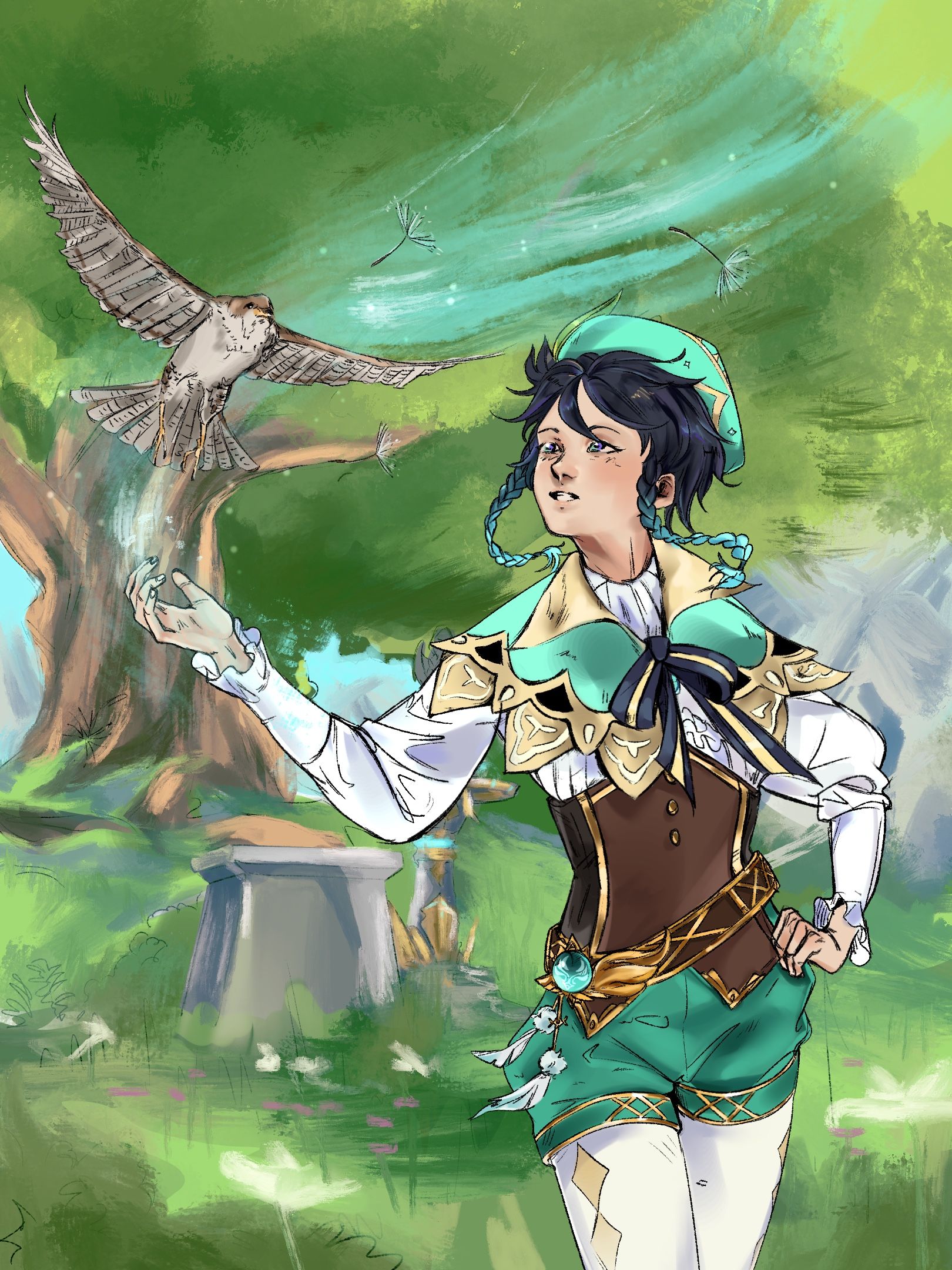 Venti fan art Genshin Impact | HoYoLAB