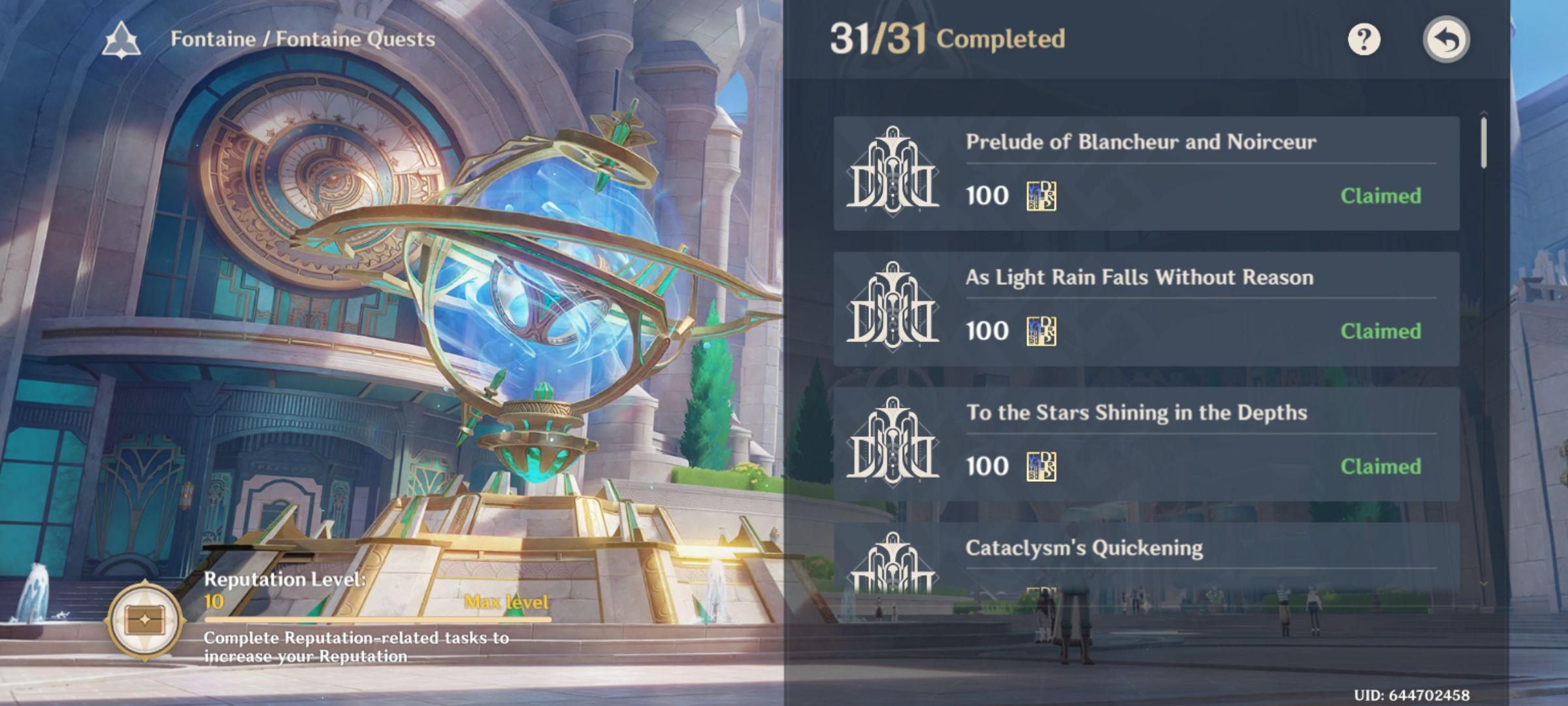 Fontaine Rep and Wings Genshin Impact | HoYoLAB