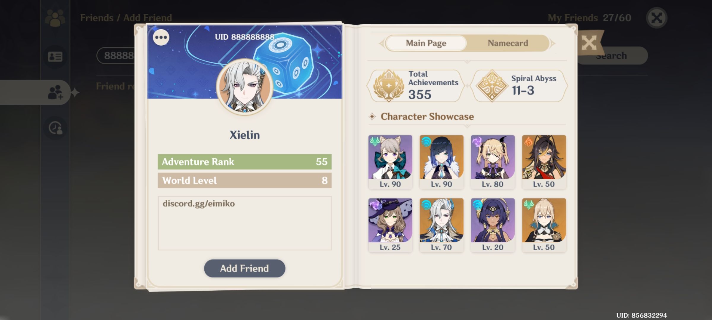 When ur just searching random UIDs and found a yelan simp💀 Genshin ...