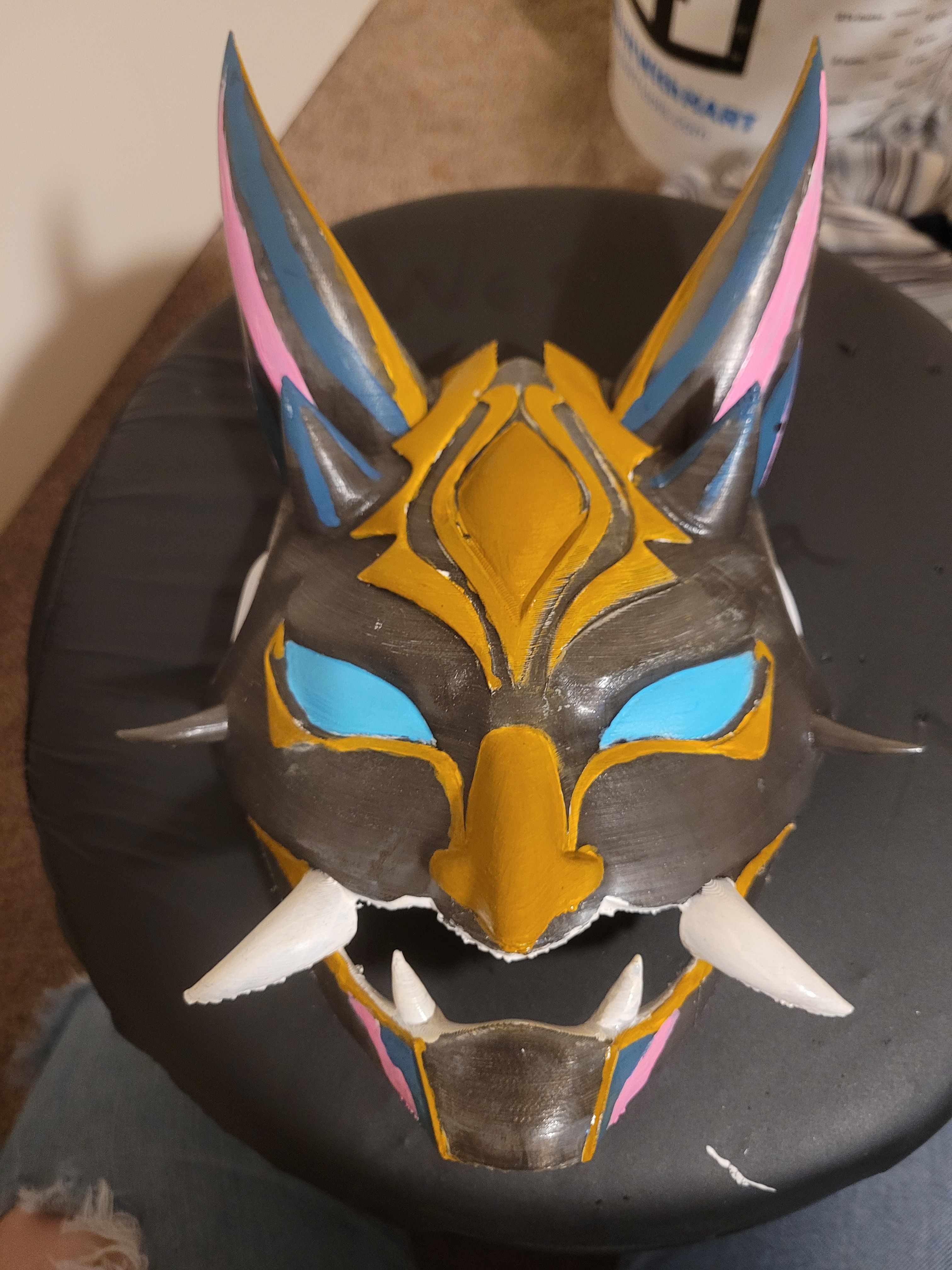 just finished Xiao's mask!! Genshin Impact | HoYoLAB