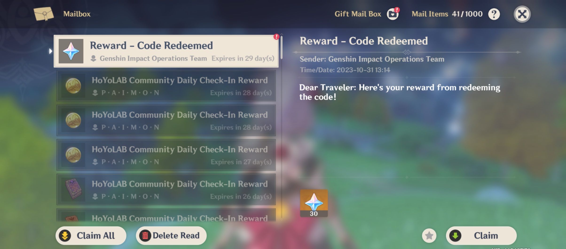 saving for Raiden shogun (Redeem Code) Genshin Impact | HoYoLAB