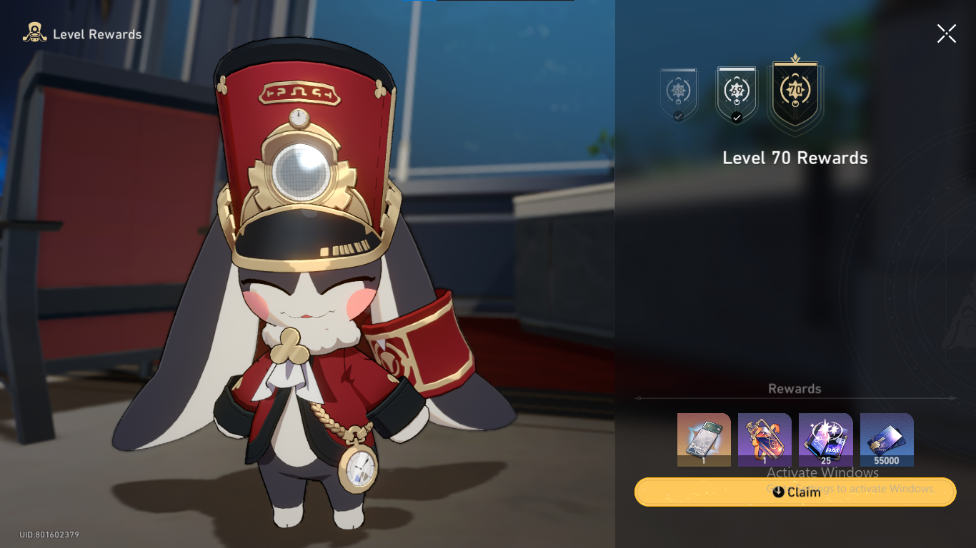 Trailblazer Level 70(Max) i cant believe StarRail can get enough xp ...