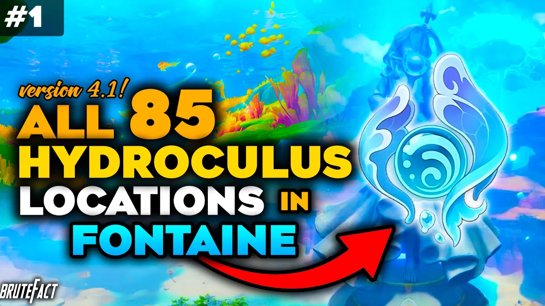 [V4.0] All 85 Hydroculus Locations in Fontaine 4.0 | Efficient Route ...
