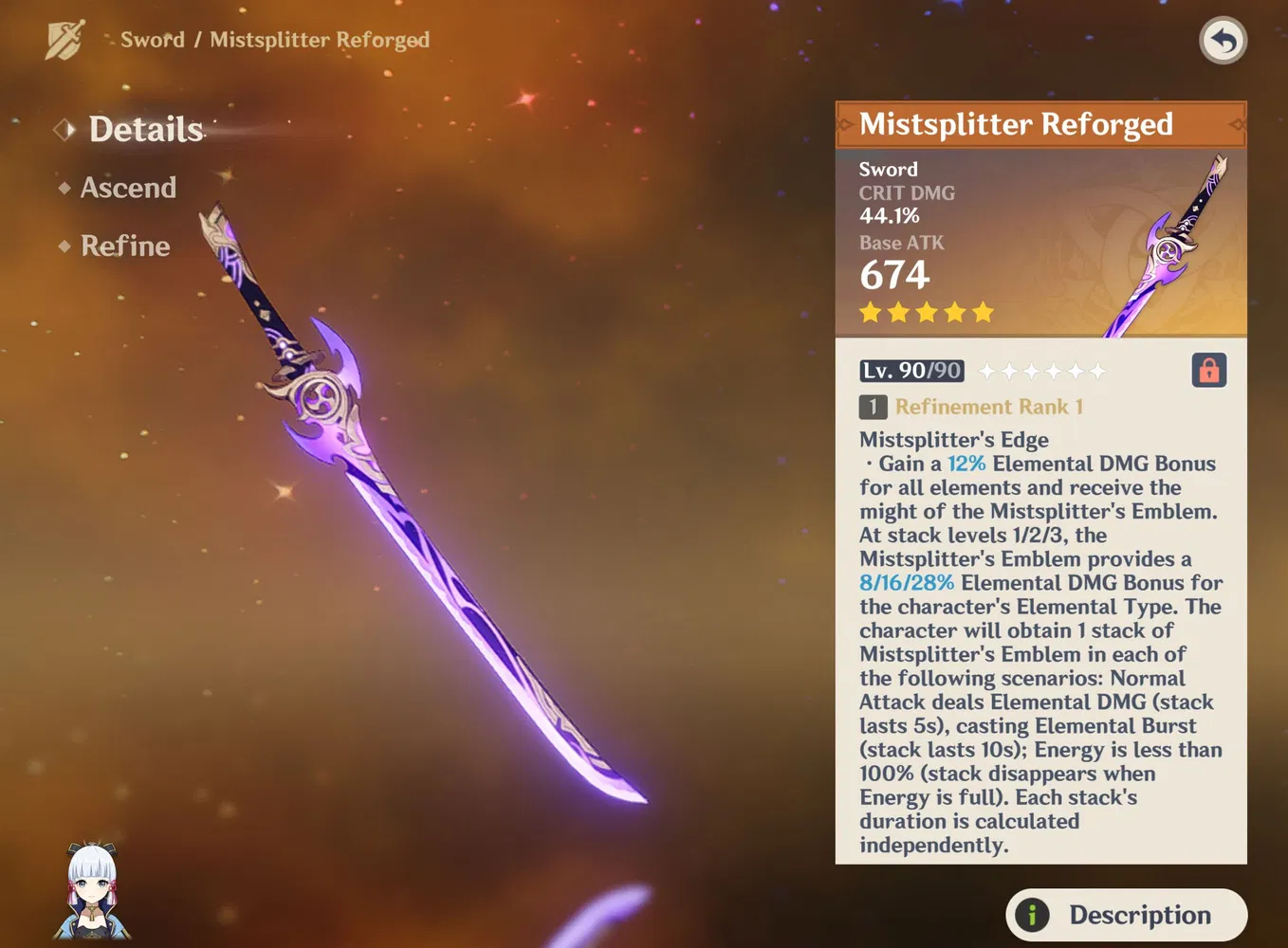 Mistsplitter Reforged will look so good on Clorinde Genshin Impact ...