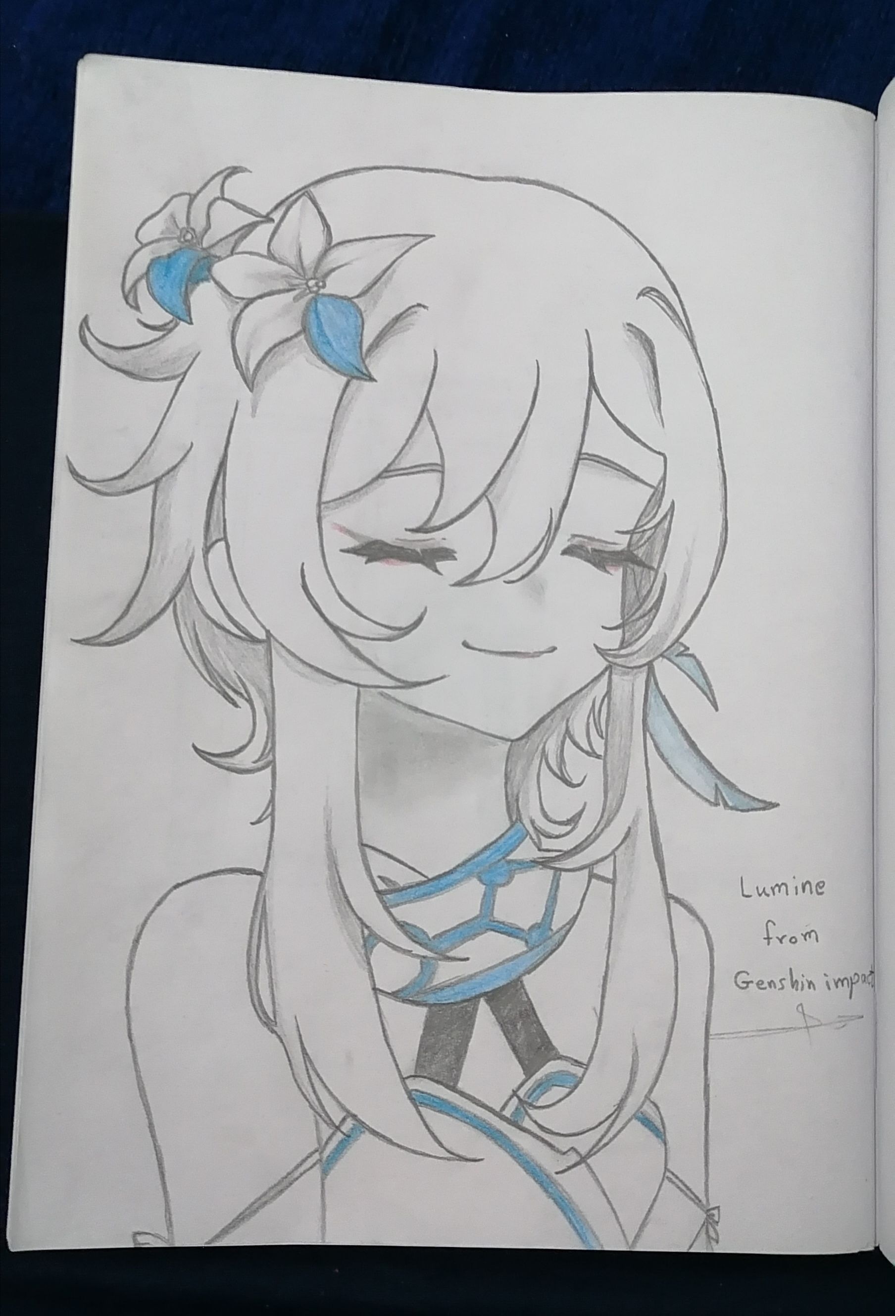 I tried to draw Lumine.... What do you think? Genshin Impact | HoYoLAB