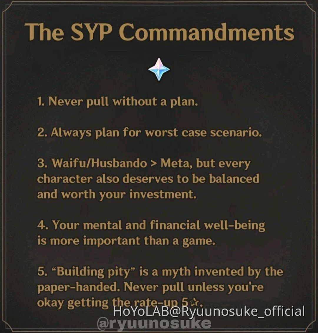 THE RULES WE MUST FOLLOW Genshin Impact | HoYoLAB