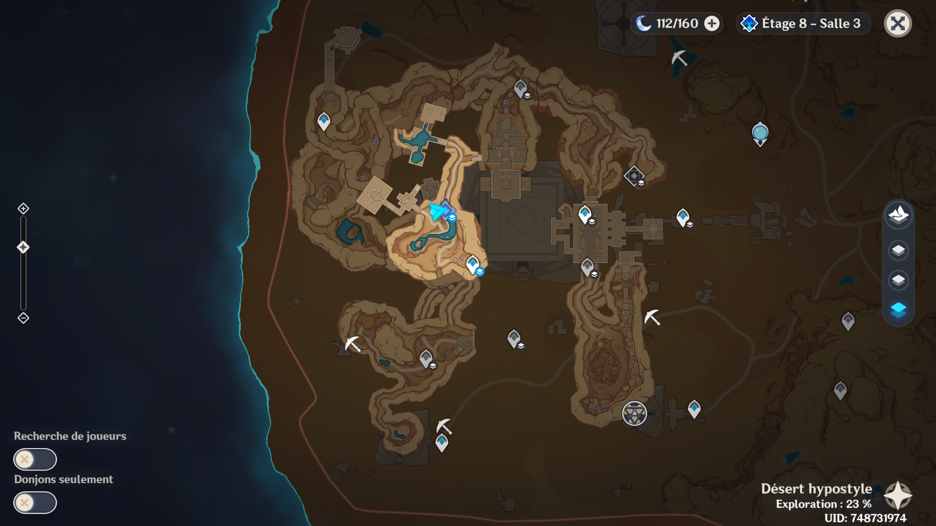 En train de faire la quête "Le sommeil d'or"... Mais avec la carte par ...