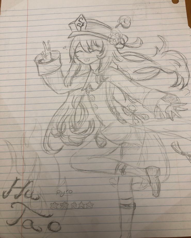 Hu tao drawing Genshin Impact | HoYoLAB